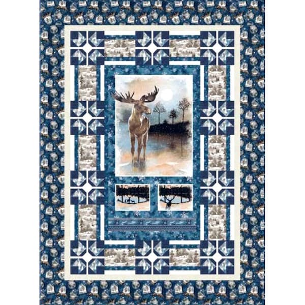 Blue Moose Fabric - Etsy