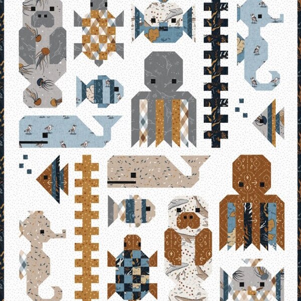 Ocean Quilt Pattern - Etsy