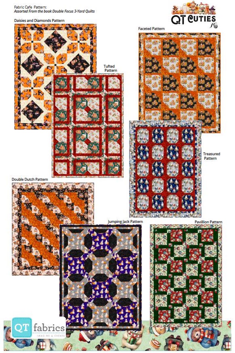 Quilting Treasures QT Cuties Halloween Kittens Digital Black Cotton ...