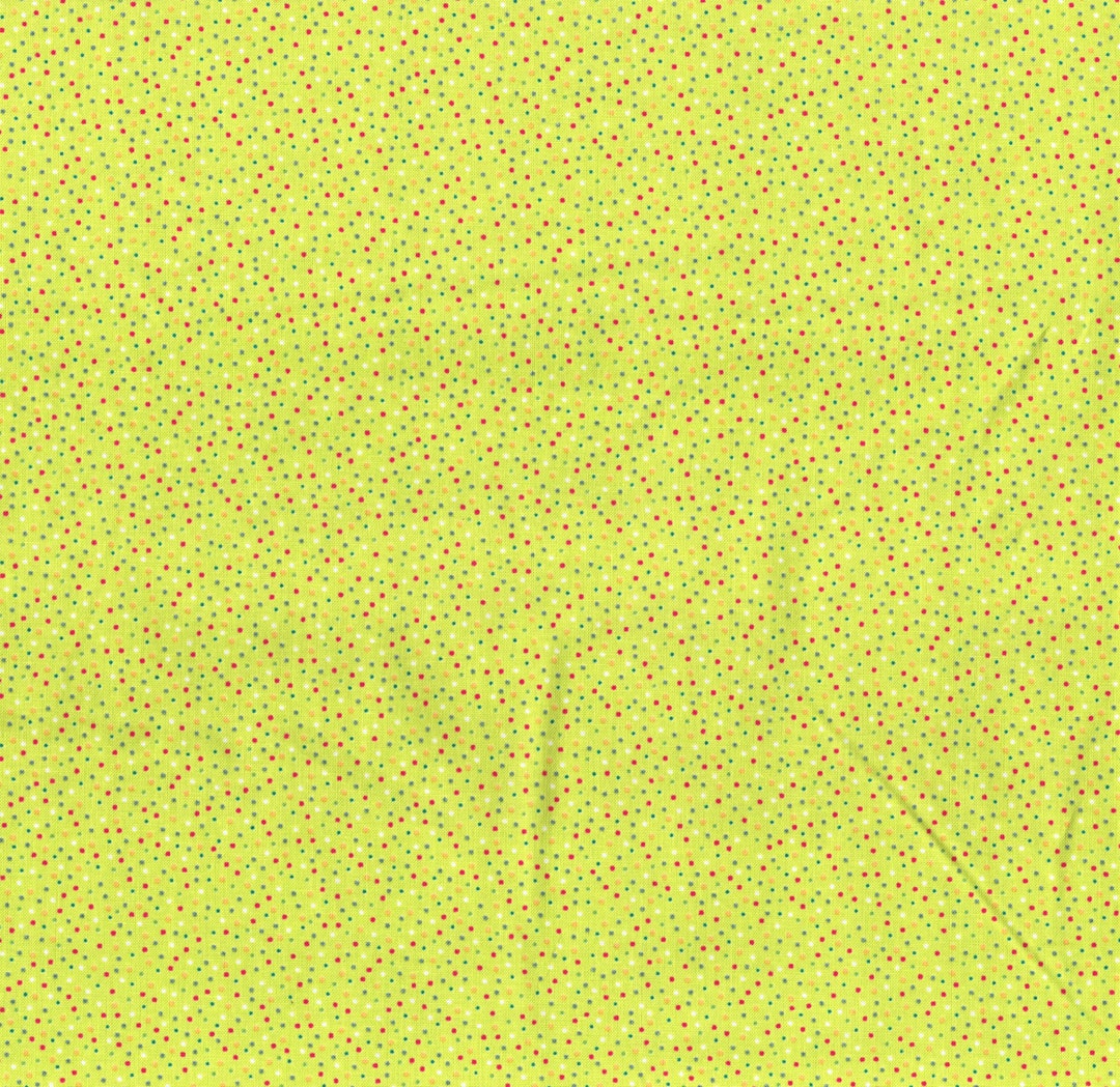 Poppie Cotton~country Confetti Brights~sweet Pickle~bright Green~cotton ...