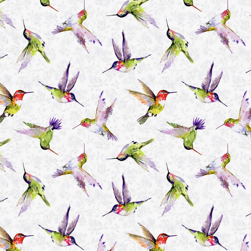 Hummingbird Fabric - Etsy