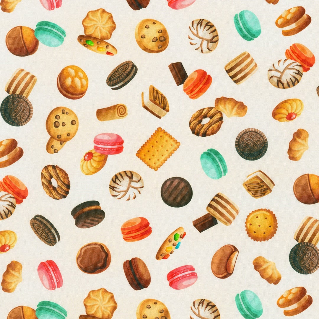 Robert Kaufman Sweet Tooth Cookies Cream Cotton Fabric - Etsy