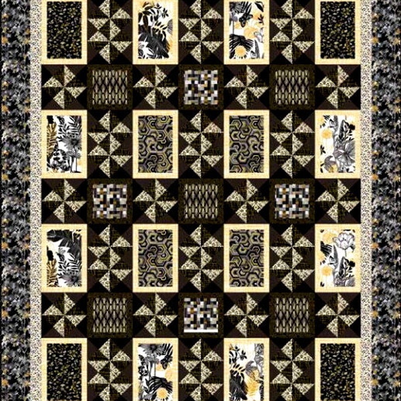 Black White Quilt - Etsy