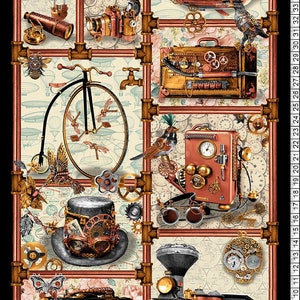 Quilt Kit~reversal~59" X 77" Time Travel Panel Throw Quilt (includes ...