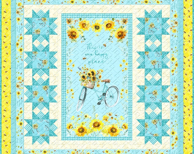 Quilt Kit~the Multiverse~58" X 70" Golden Bejeweled Cat Panel Throw ...