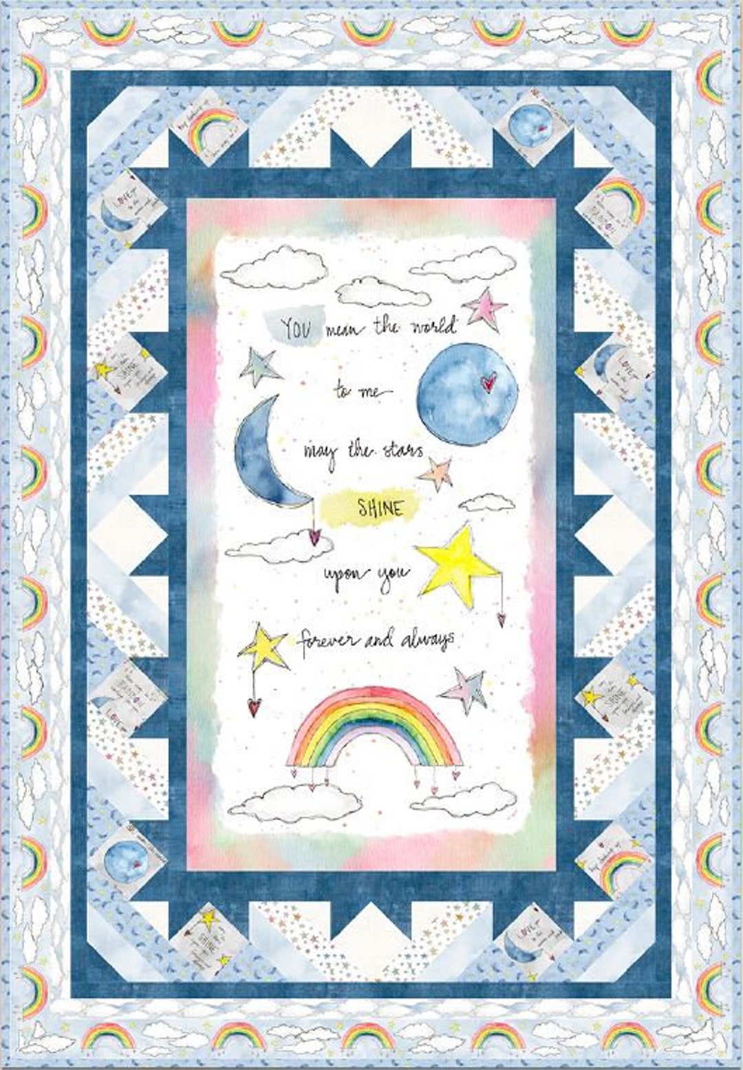 Quilt Kit~sweet World~44.5" X 64.5" You Mean the World to Me Panel ...