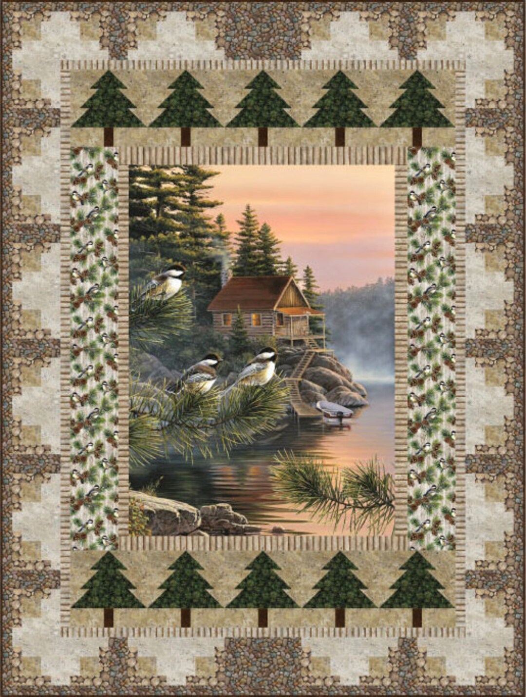 Quilt Kitcabin by the Lake54 X 72 Cabin View - Etsy