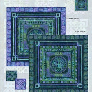 Quilt Kit~rhiannon~78" X 78" Stonehenge Celtic Roots Panel Quilt~purple ...