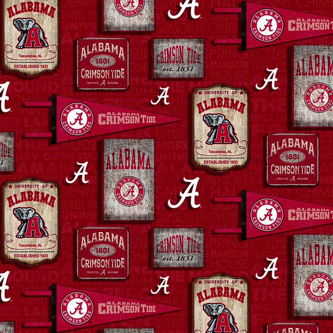 Eobnterprisescollege Cottonsncaa Alabama Crimson Tide Vintage Pennants ...