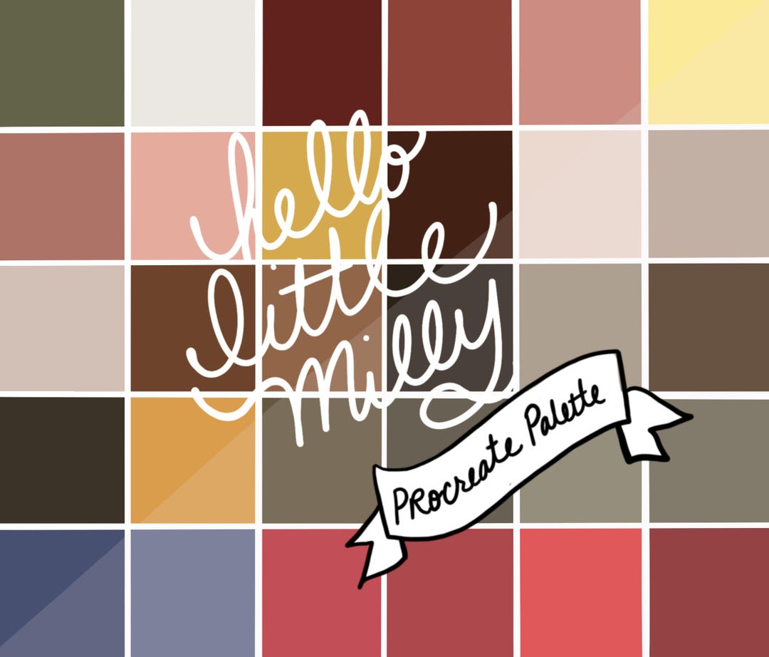 Procreate: Danish Florals Color Palette // Instant Download // Swatches ...