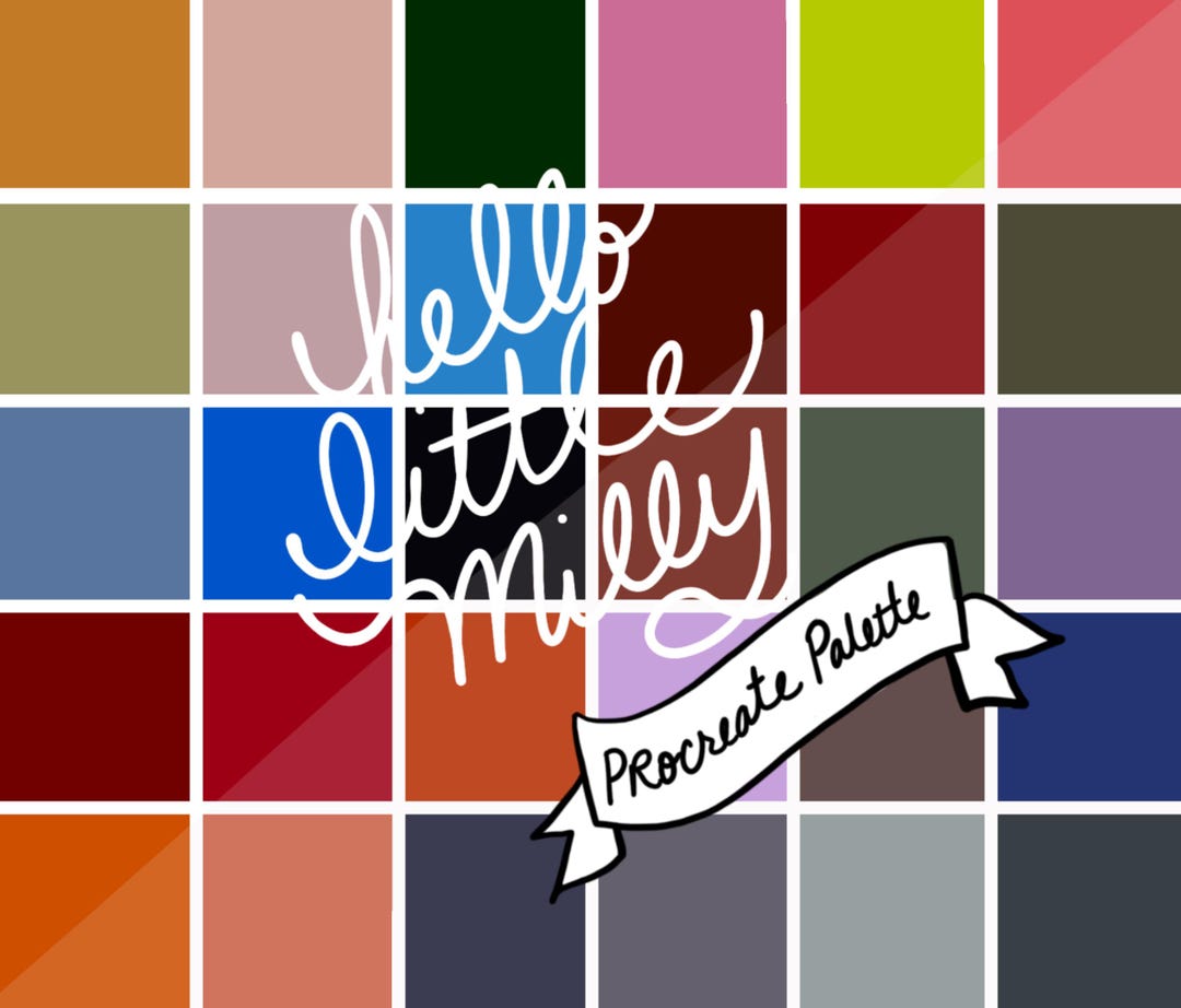 Procreate: Tim Burton Color Palette // Instant Download // Swatches ...