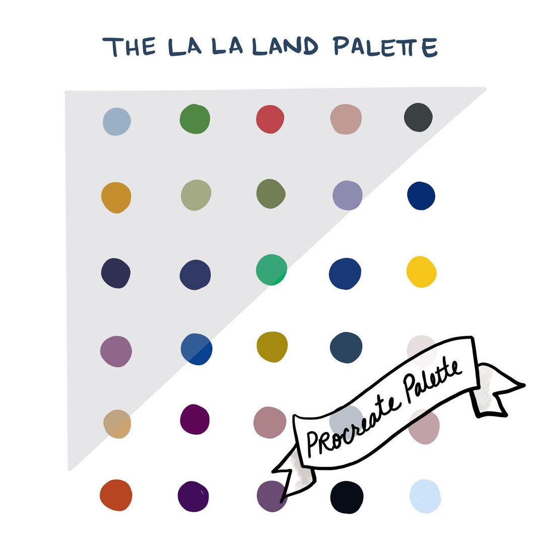 Procreate: La La Land Color Palette // Instant Download // Swatches ...