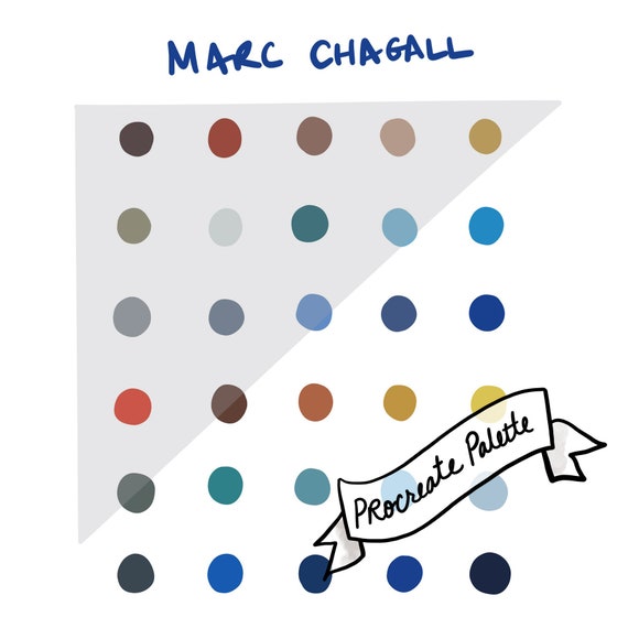 Procreate: Marc Chagall Color Palette // Instant Download // | Etsy