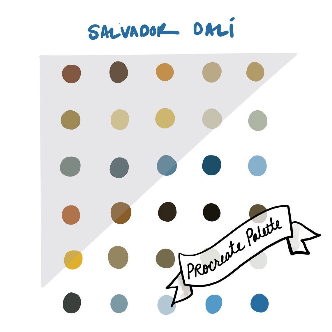 Procreate: Salvador Dalí Color Palette // Instant Download // - Etsy ...