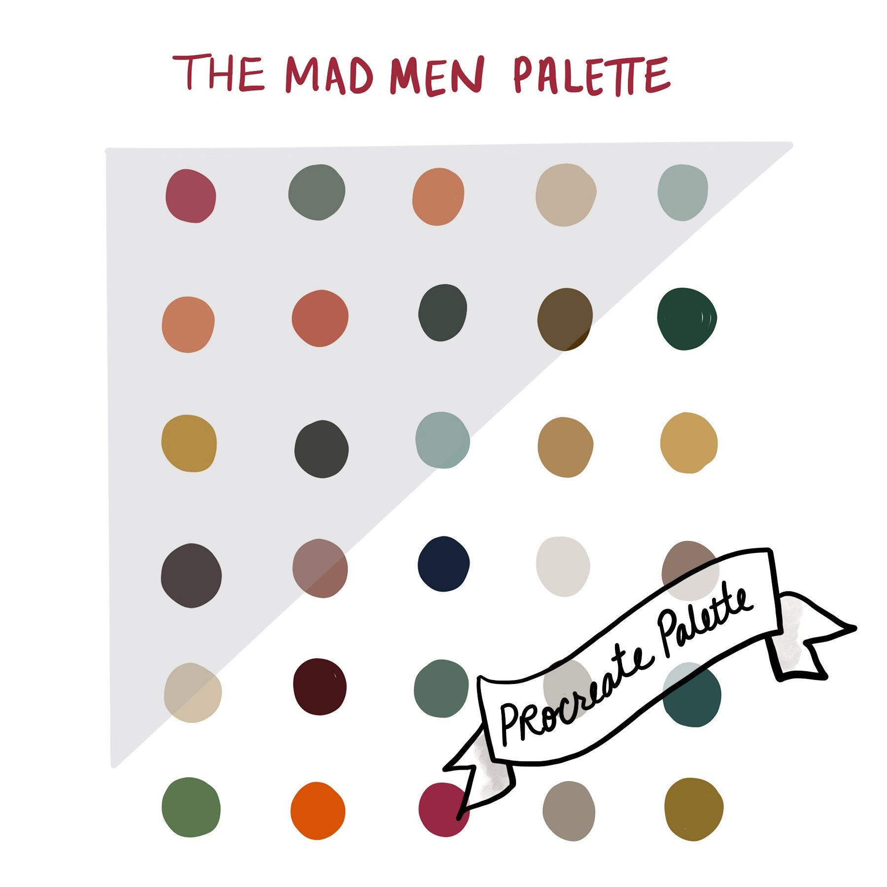 Buy Procreate: Mad Men Color Palette // Instant Download // Swatches ...