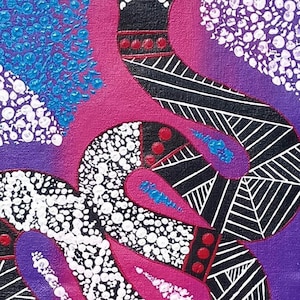 Indigenous Art, Aboriginal Paintings, Rainbow Serpent - Etsy