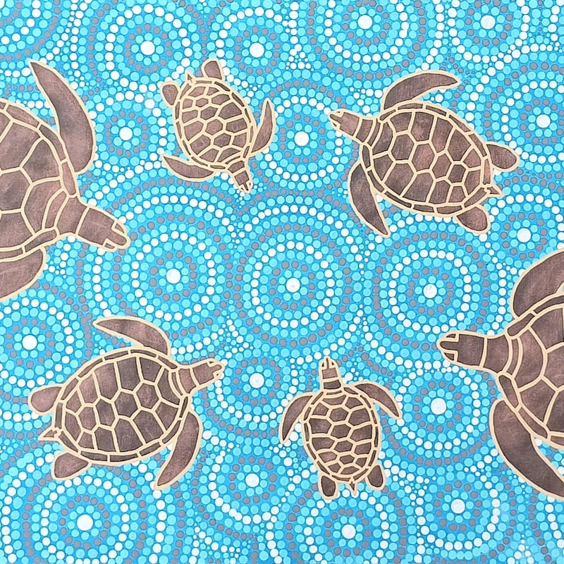Aboriginal Art Turtles - Etsy Australia