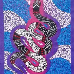 Indigenous Art, Aboriginal Paintings, Rainbow Serpent - Etsy