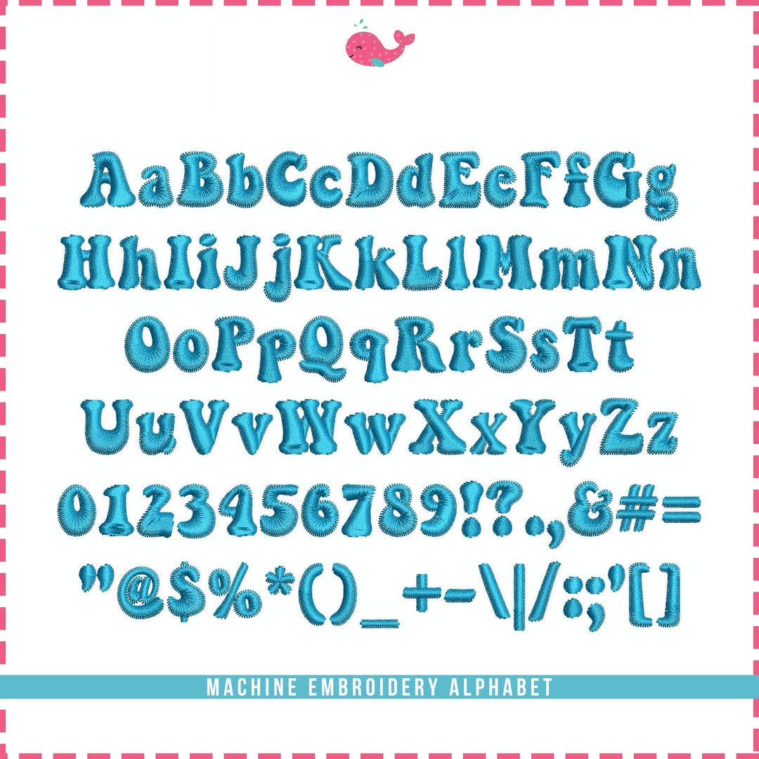 Mini Embroidery Font/ Small Alphabet Letters and Numbers / Small Bx ...