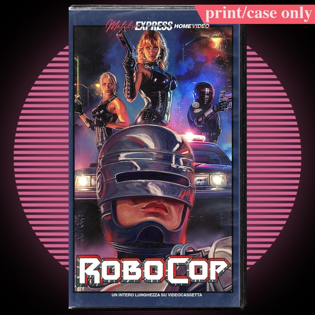 Robocop 1987 Custom VHS Art Piece - Etsy
