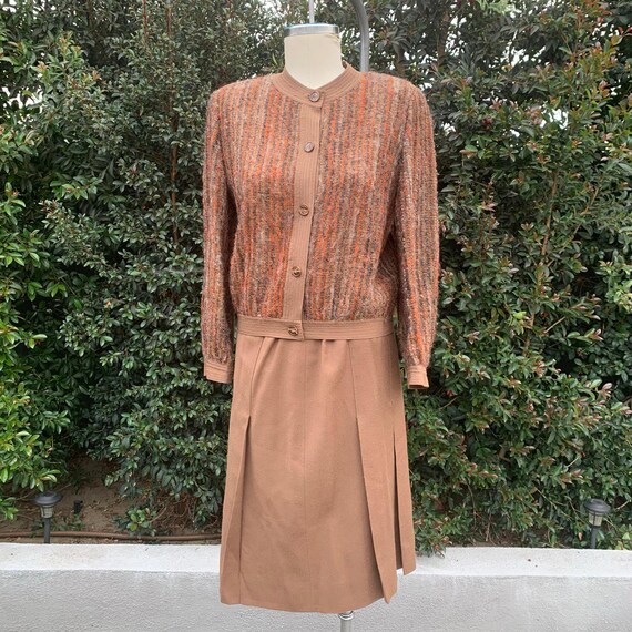 Vintage 1960s Baron Peters Skirt and Sweater Set - Gem
