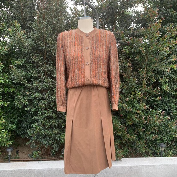 Vintage 1960s Baron Peters Skirt and Sweater Set - Gem