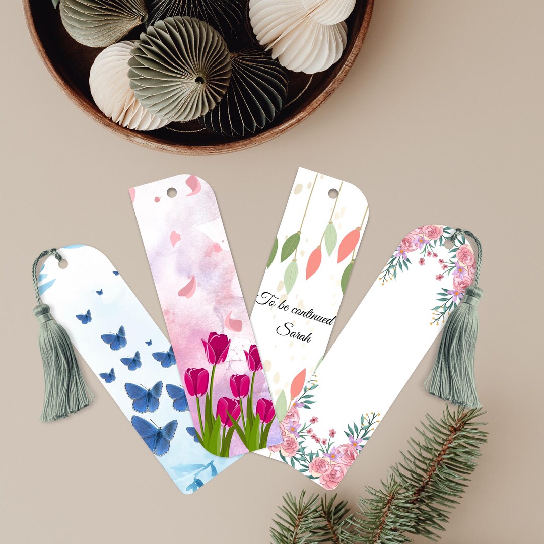 Cute Bookmarks | Custom Bookmarks | Digital Bookmarks | Printable ...