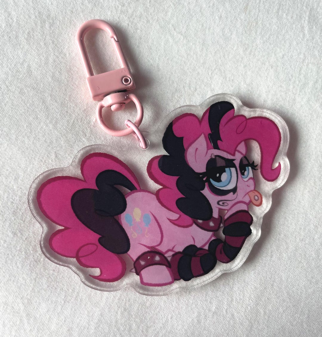 Emo Pinkie Pie Acrylic Keychain - Etsy