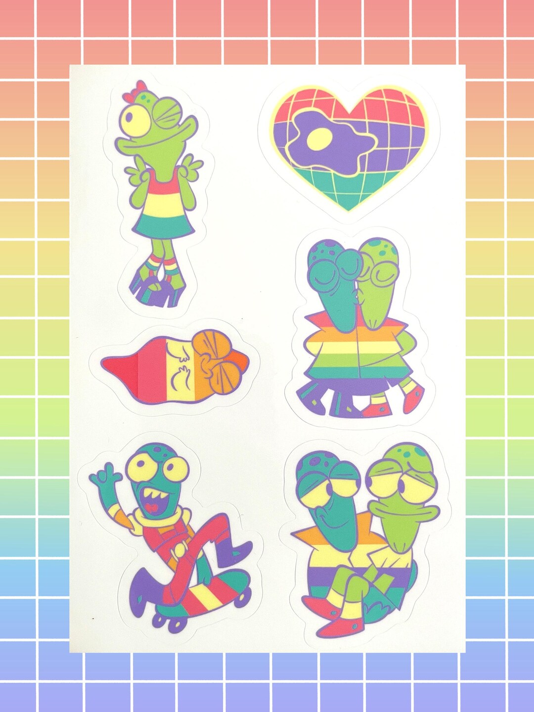 4 X 6 Inch Solar Opposites Pride Sticker Sheet - Etsy