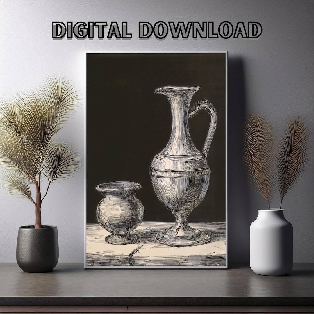 Printable Jug Painting | Jug Wall Art | Printable Poster | House Decor ...