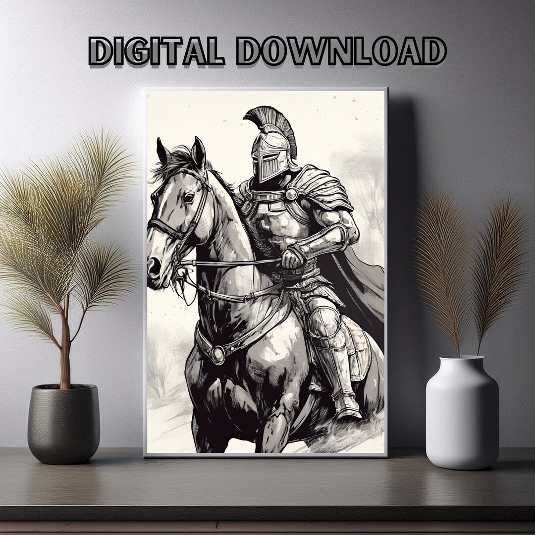 Gladiator Painting | Gladiator Art | Gladiator Poster | Rome Wall Art ...