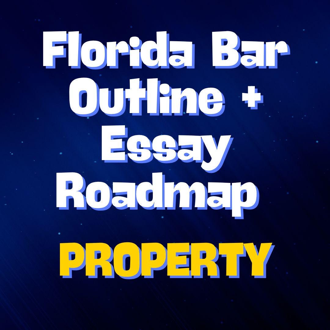 Florida Bar Outline + Essay Roadmap - PROPERTY - Etsy