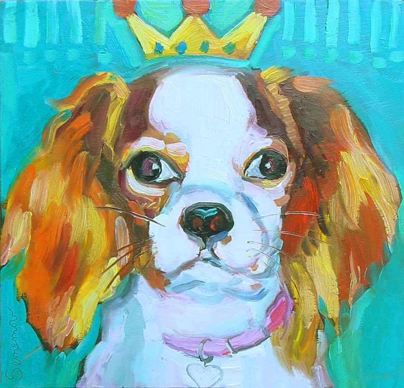 King Charles Cavalier Art Print by Gena Semenov - FREE Shipping USA - Etsy