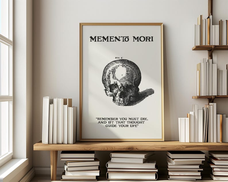 Memento Mori | Remember You Must Die | Inspirational Printable Art ...