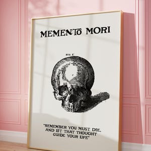 Memento Mori | Remember You Must Die | Inspirational Printable Art ...