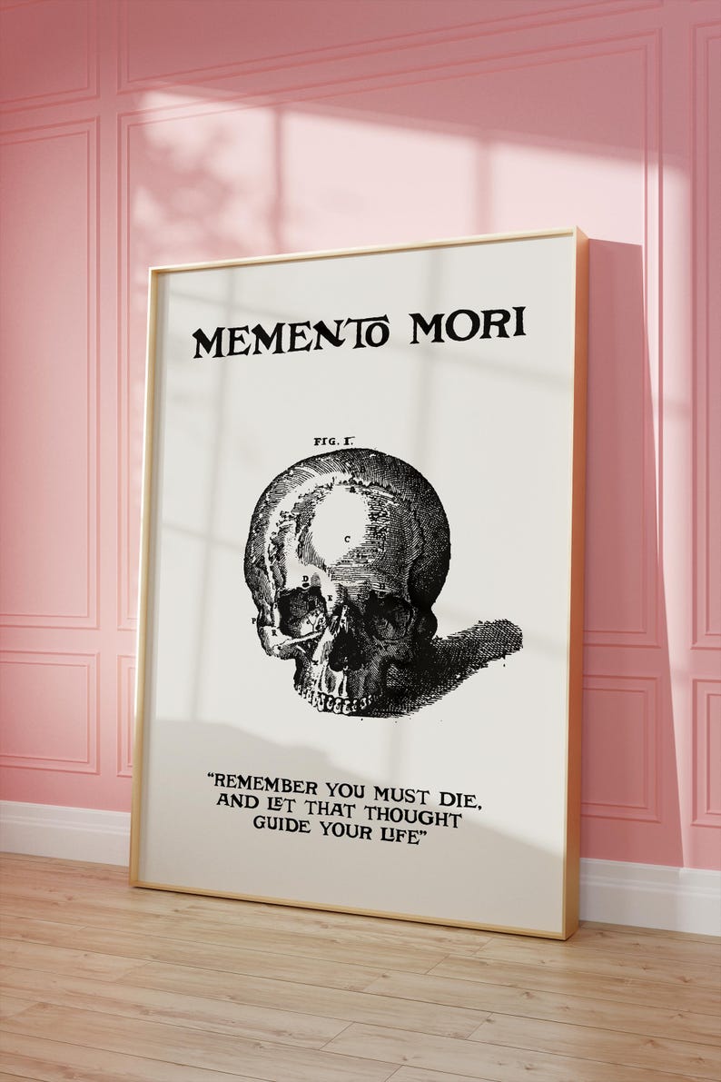 Memento Mori | Remember You Must Die | Inspirational Printable Art ...