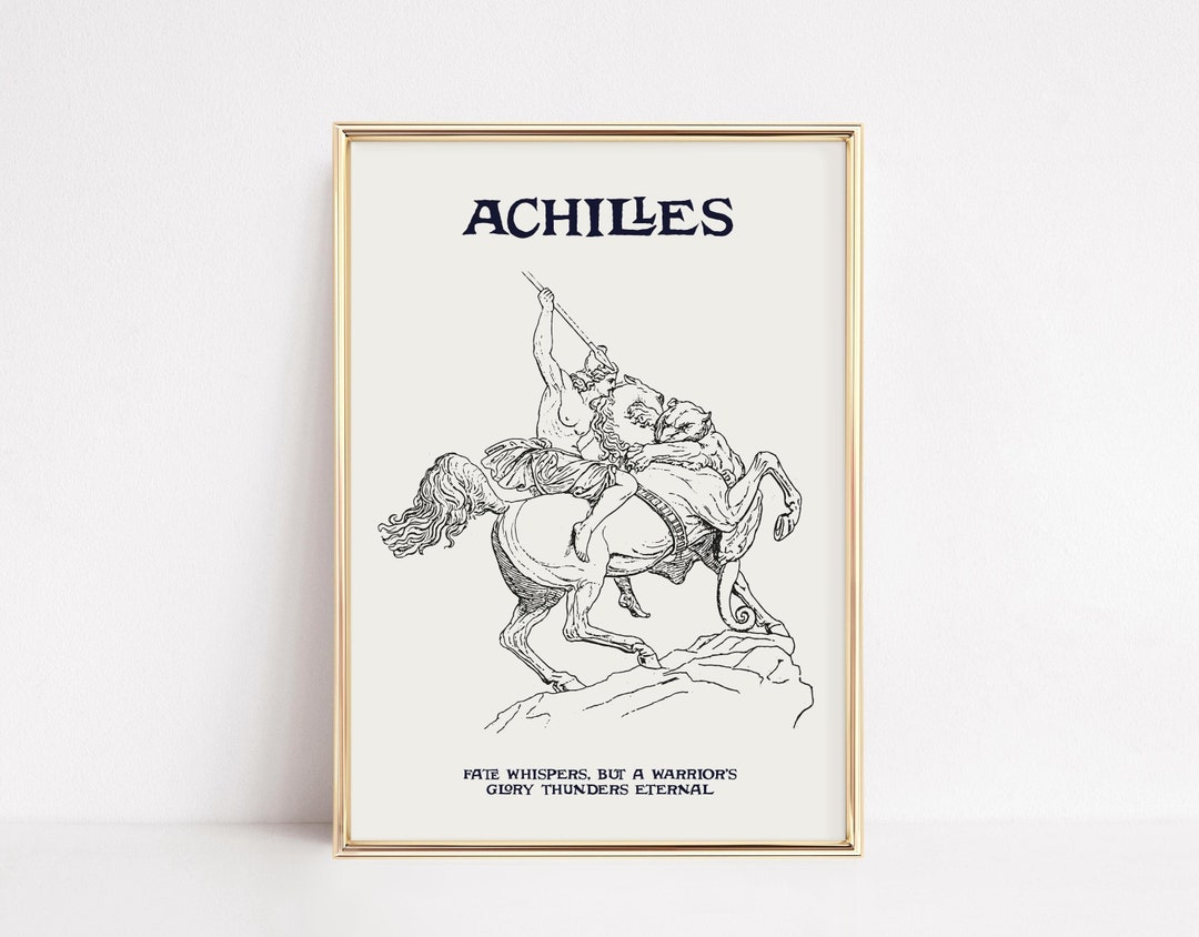 Achilles | Greek Mythology Printable Art | Digital Download | Heroic ...