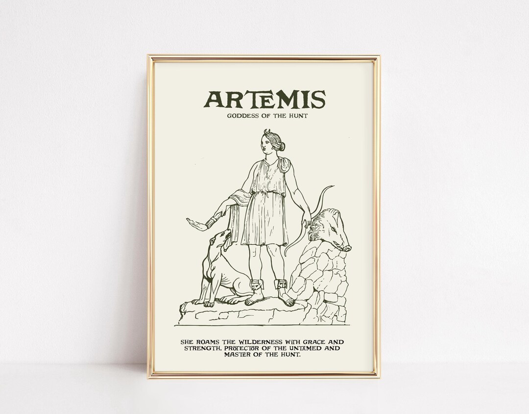Artemis Wall Art | Goddess of the Hunt Printable Poster | Digital ...