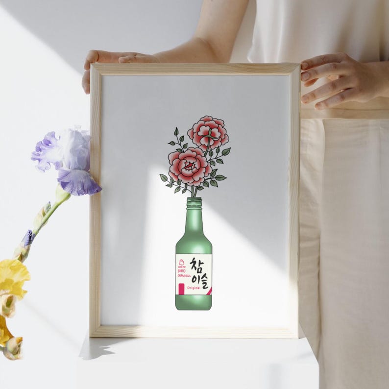 소주 Soju Art by Korean Tattoo Artist and 현대 민화 작가 (modern Korean Folk ...