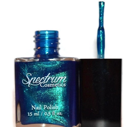 WARLOCK Blue Green Duochrome Nail Polish | Etsy