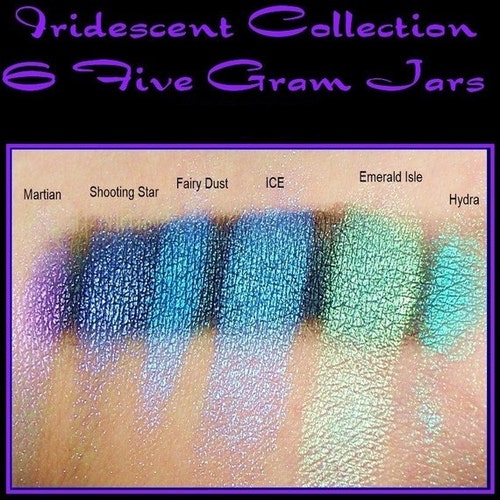 WARM Iridescent Eyeshadow Collection 6 Colors in a Stackable - Etsy