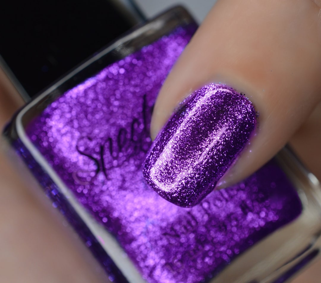 REIGN Purple Metallic Nail Polish - Etsy