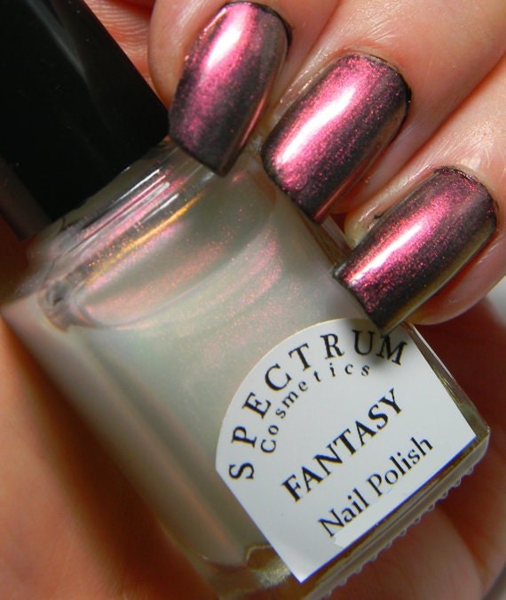 Red Duochrome Nail Polish Top Coat FANTASY - Etsy