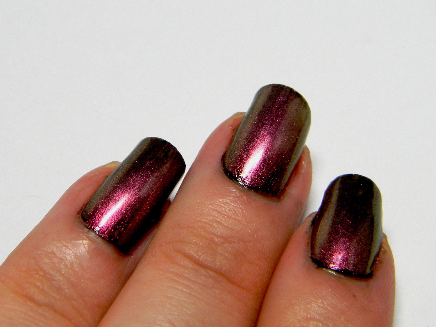 Red Duochrome Nail Polish Top Coat FANTASY - Etsy