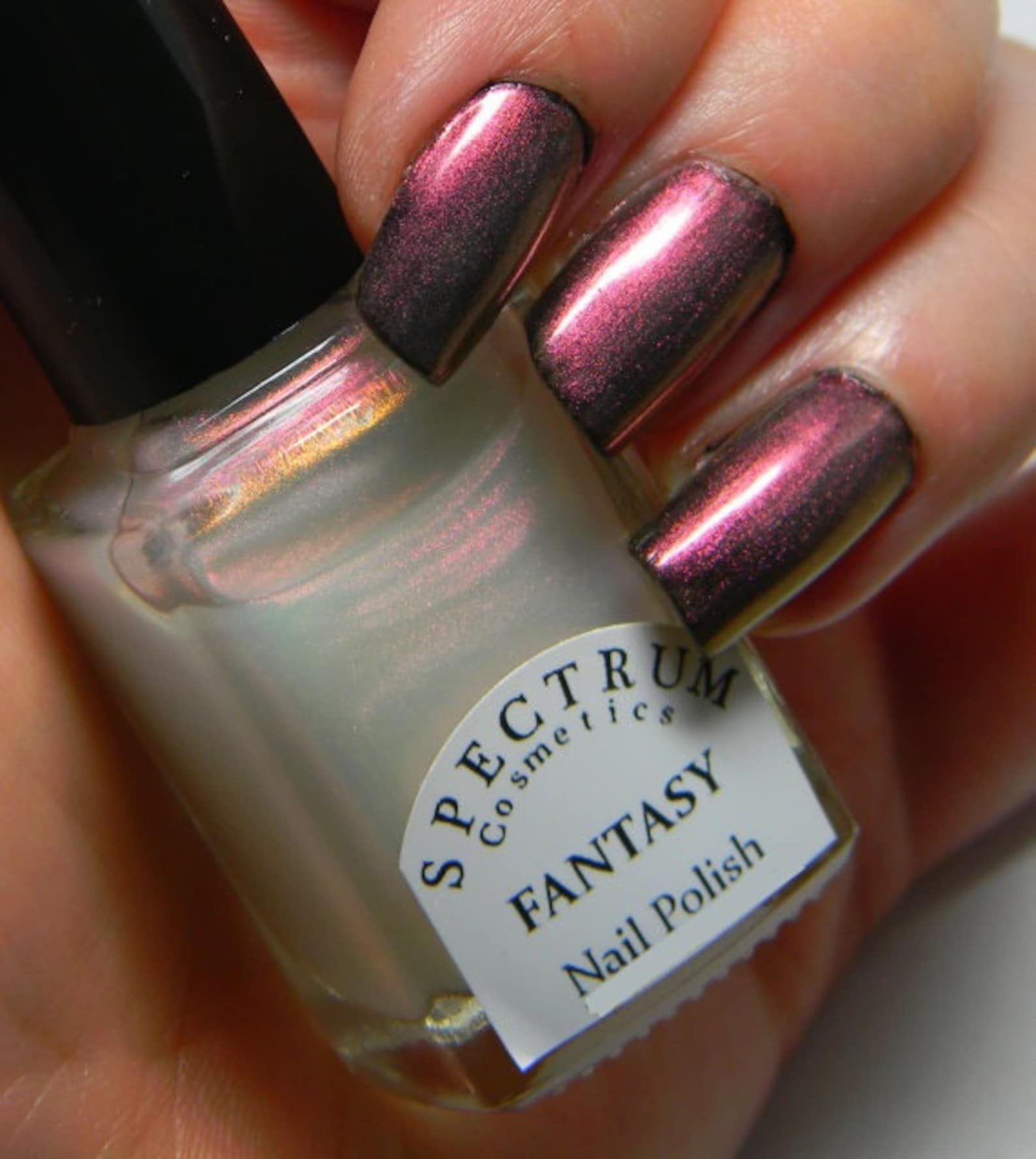 Red Duochrome Nail Polish Top Coat FANTASY - Etsy