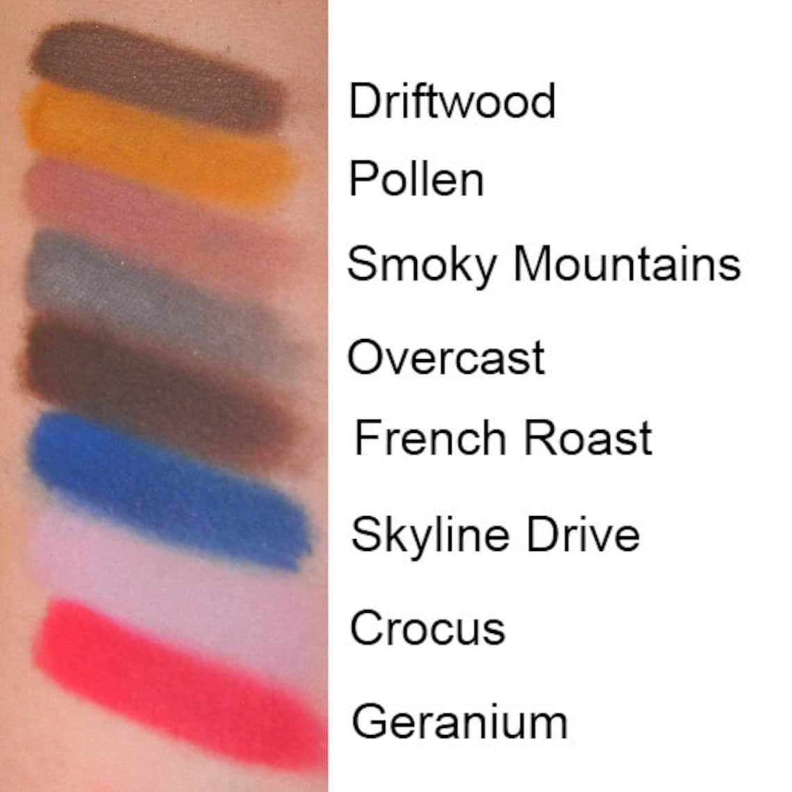 SMOKY MOUNTAINS Matte Rose Smoke Eyeshadow - Etsy