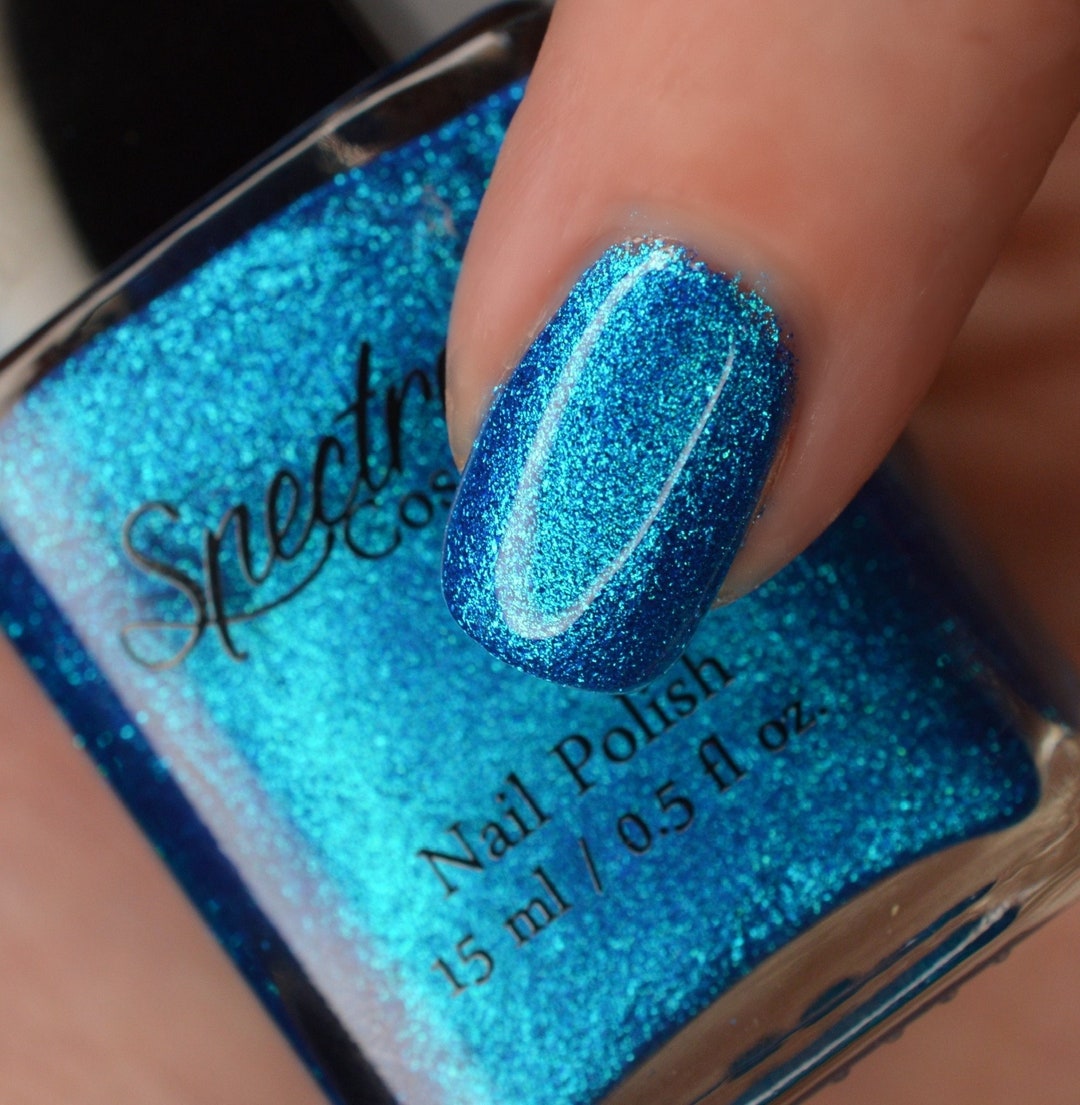SPELLBOUND Blue Metallic Nail Polish - Etsy