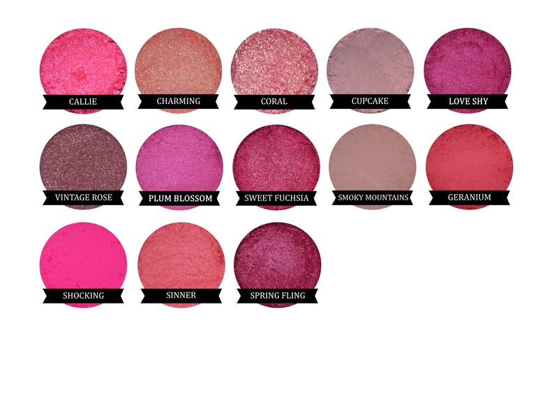 CORAL Glittery Pink Eye Shadow - Etsy