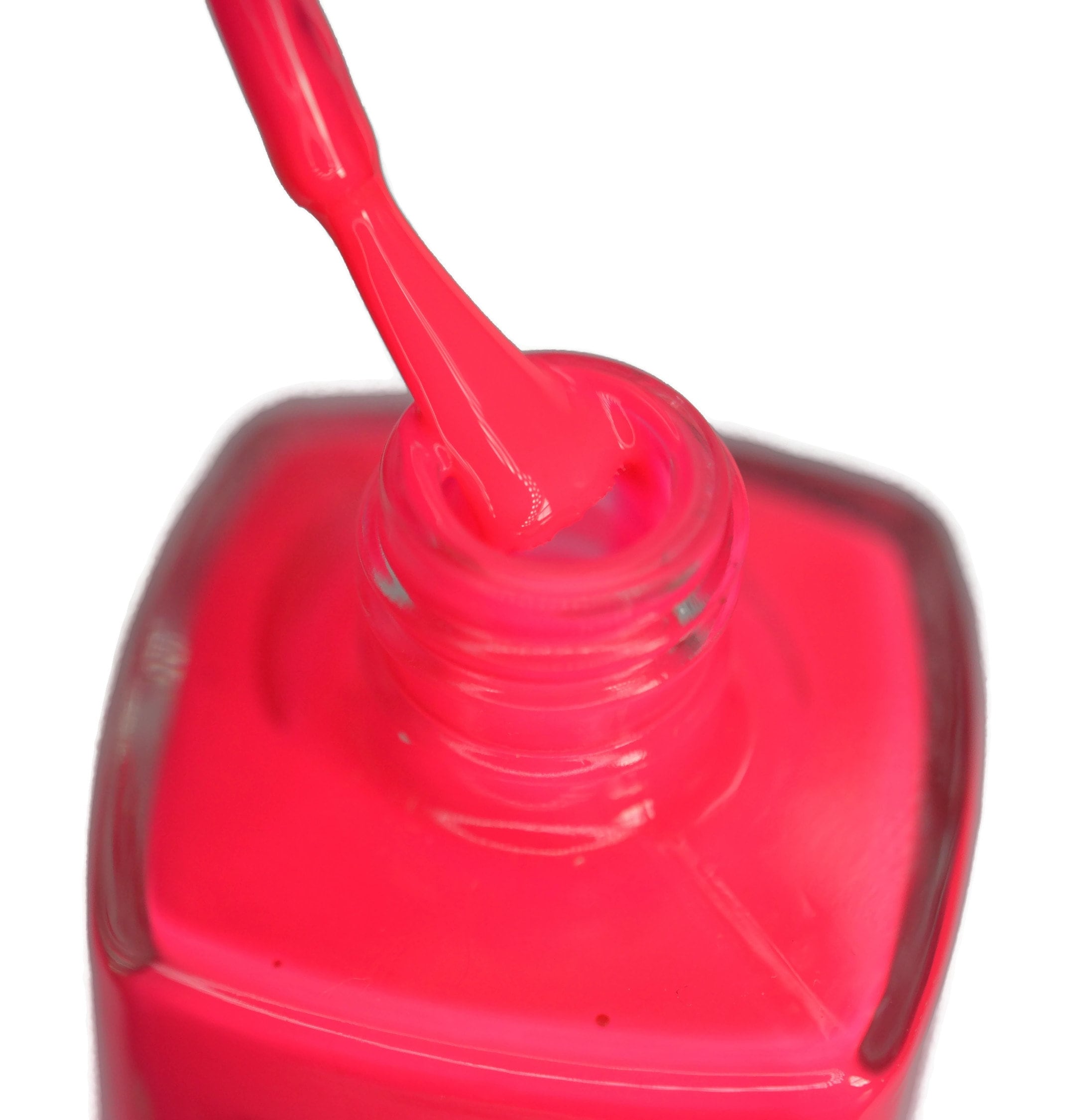 SHOCKING Neon Pink Nail Polish | Etsy