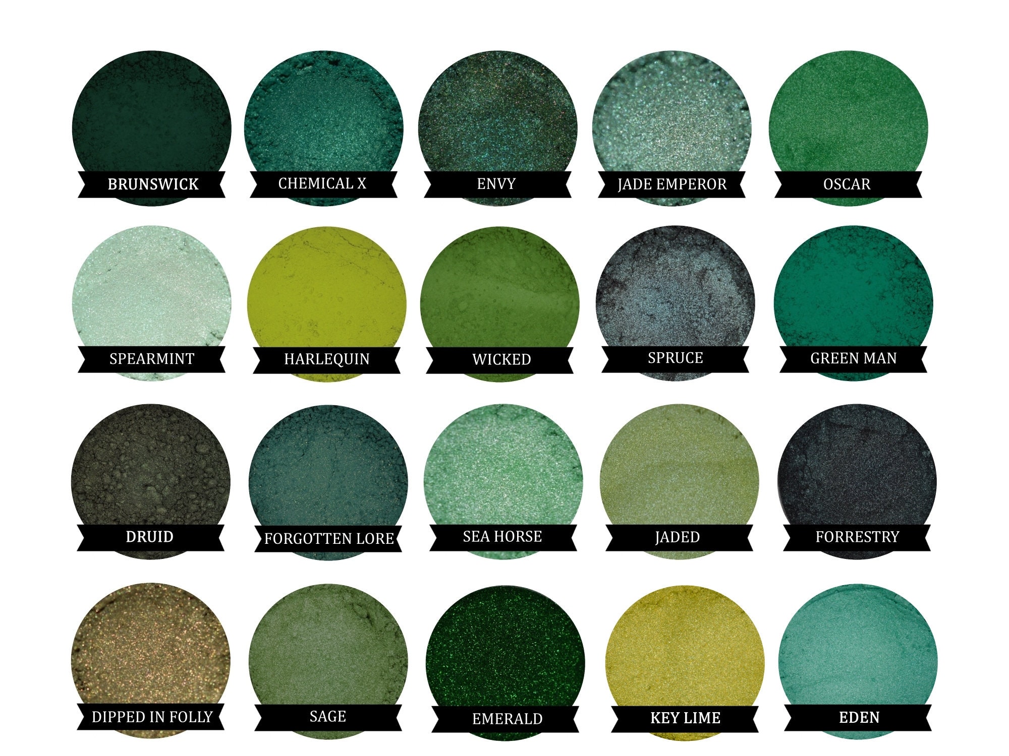 MINT Green Eyeshadow Spring Shadow - Etsy